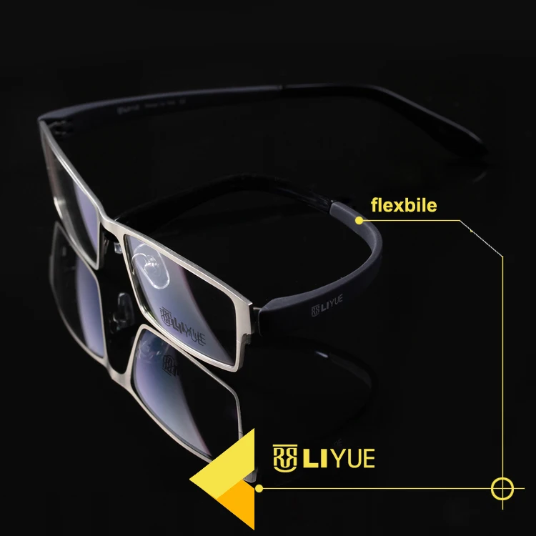 Buy Stainless Steel Optical Frame Flexible Temple Prescription Eyewear High