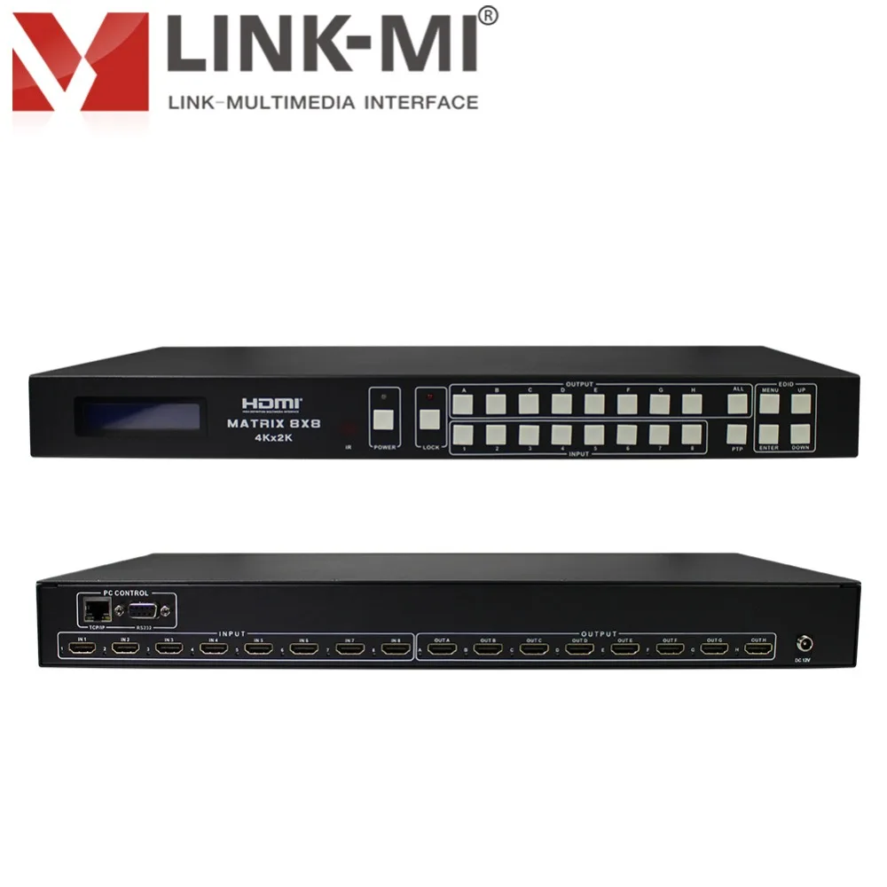 LINK MI LM MX88 8x8 HDMI Matrix 8 in 8 out Resolution up to 4K EDID ...