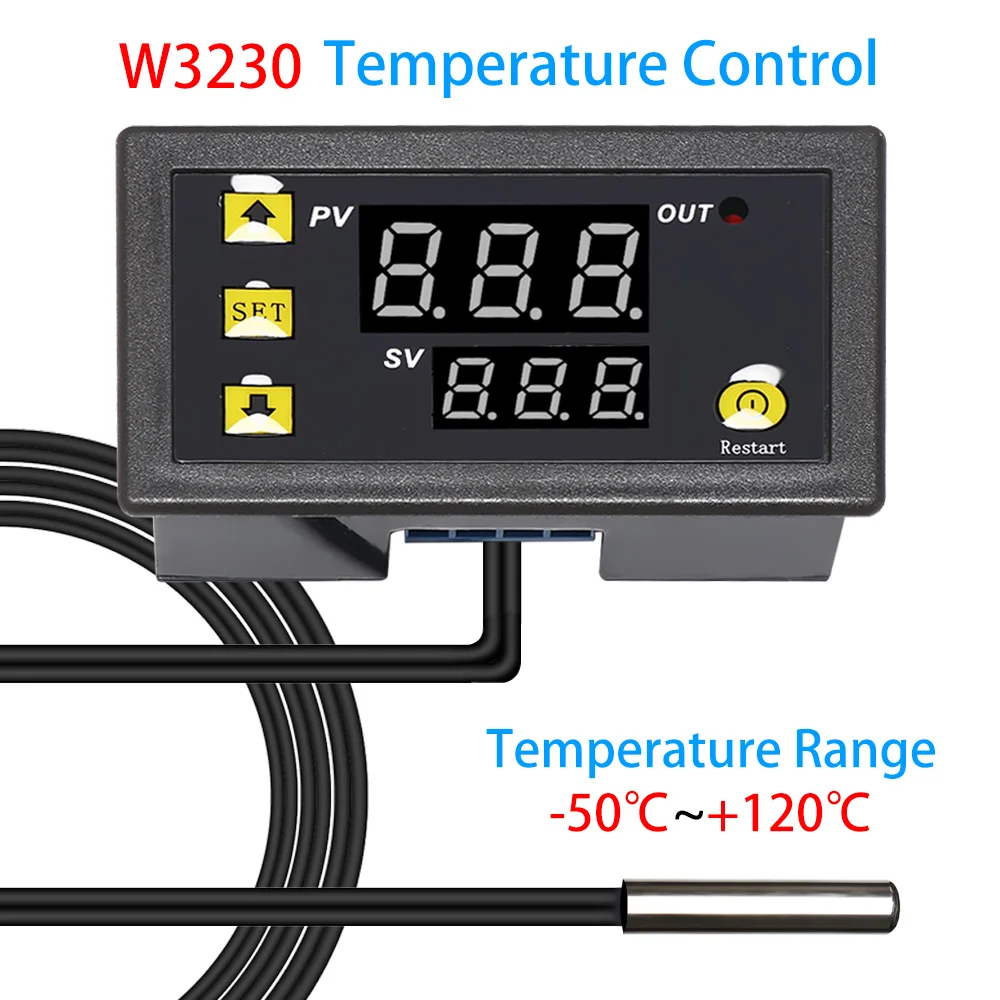 1pc 12v 24v 220v Lcd Digital Temperature Controller Solar Temperature