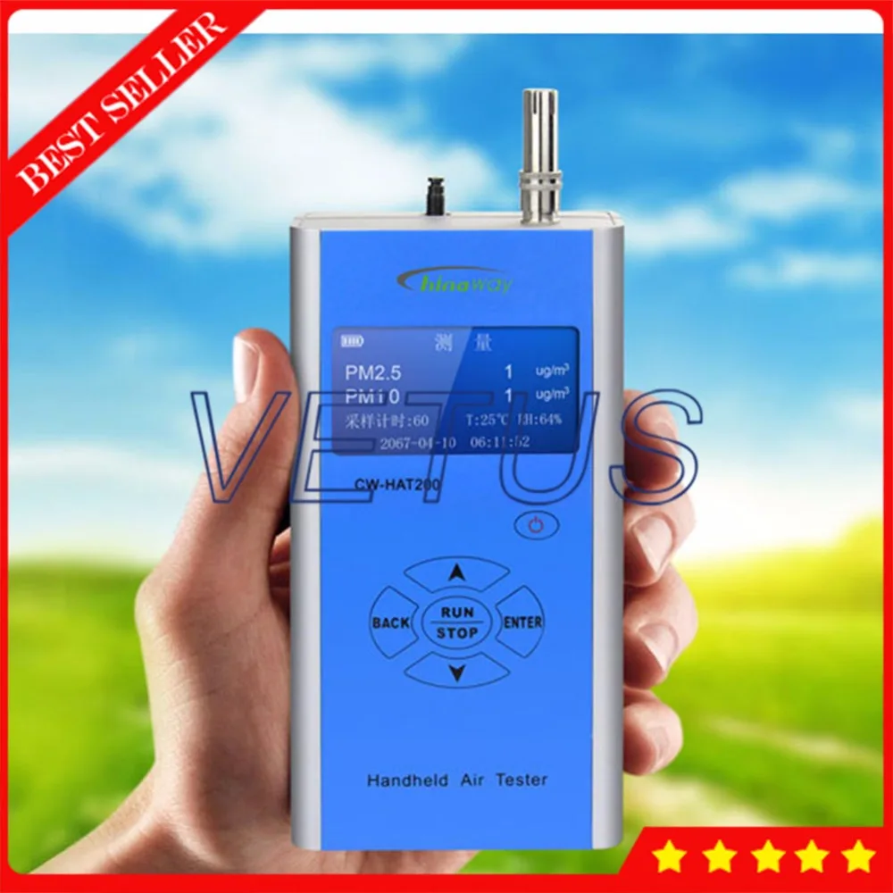 Handheld Portable Particle Counter CW HAT200 pm2.5 pm10 Meter Detector ...