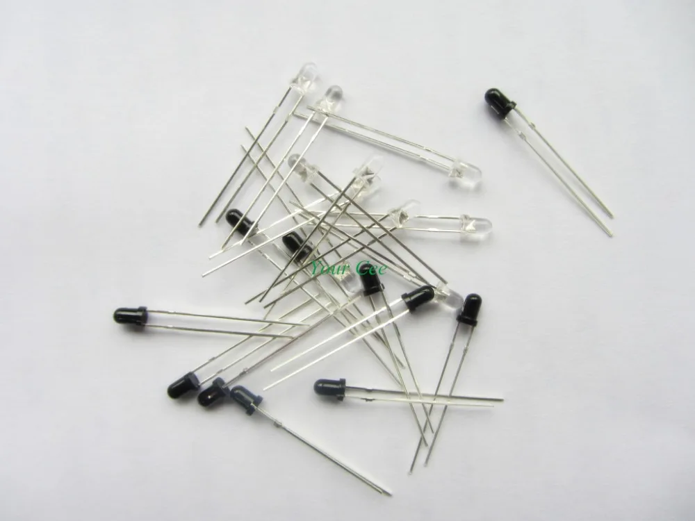 100pairs Led 3mm 940nm Ir Infrared Emitting & Receiving Diode Round ...