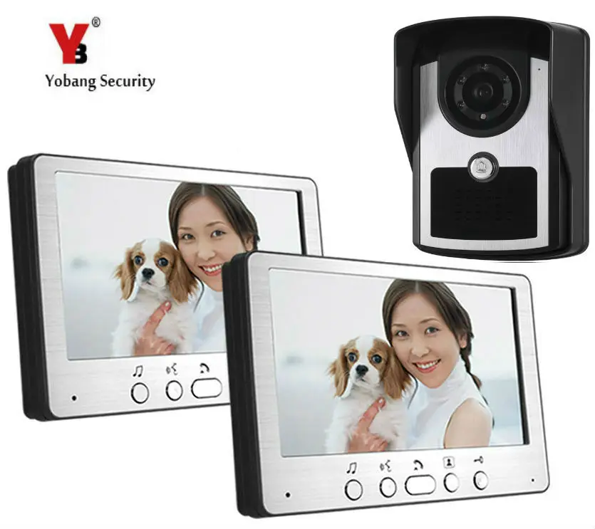 YobangSecurity 7 " Video Door Entry Systems Video Door Chimes Bells ...