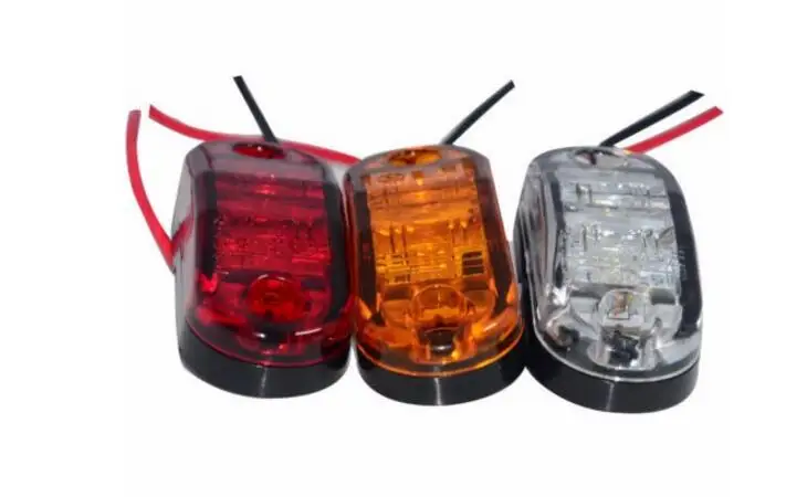 Trailer Side Marker Lights Partsam 2Pcs Amber 4 Inch LED Trailer Side ...