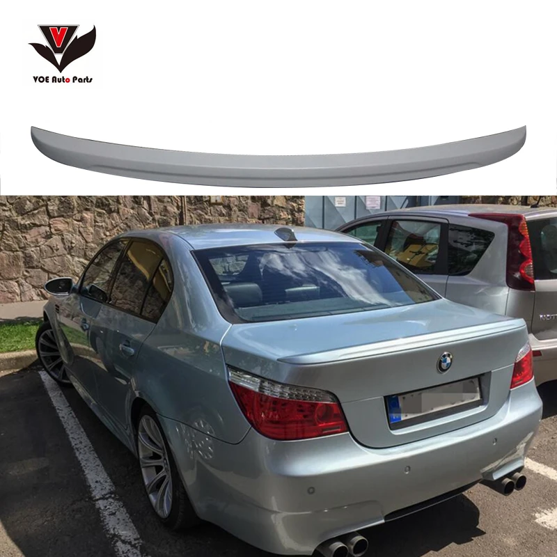 VOE E60 M5 look PU Material Car styling Rear Wing Lip Spoiler for BMW ...