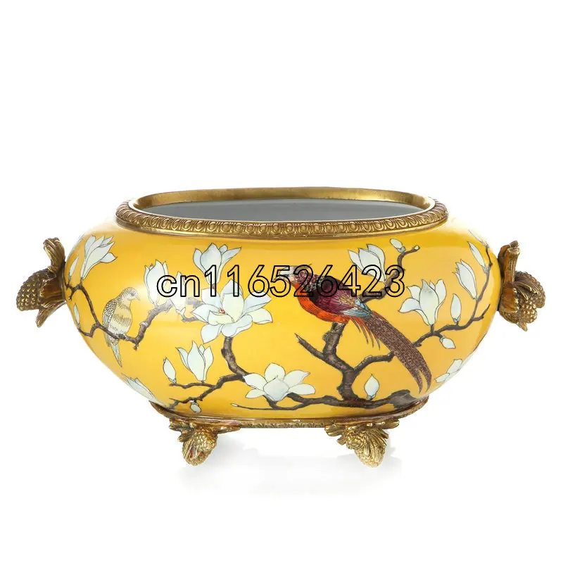 Chinese style flower pot classical room decor creative Crafts ...