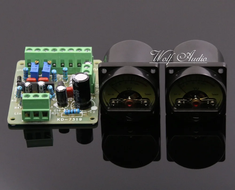One pair audio level/ db level meter + TA7318P VU header driver board ...