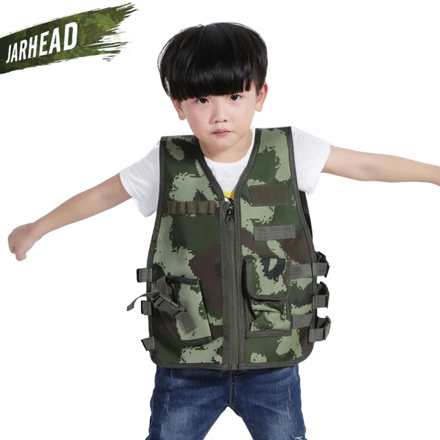 Children Tactical Vest Outdoor Performance Clothing Camouflage Vest ...