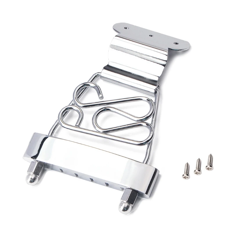 Archtop-Jazz-Trapeze-Short-6-String-Tailpiece-Bass-Guitar-Bridge-With ...