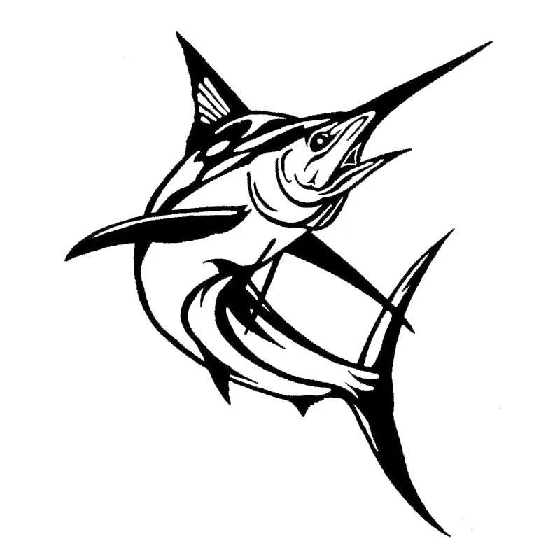 14-16-5CM-Marlin-Fish-Car-Styling-Decorative-Stickers-Fashion-Classic ...