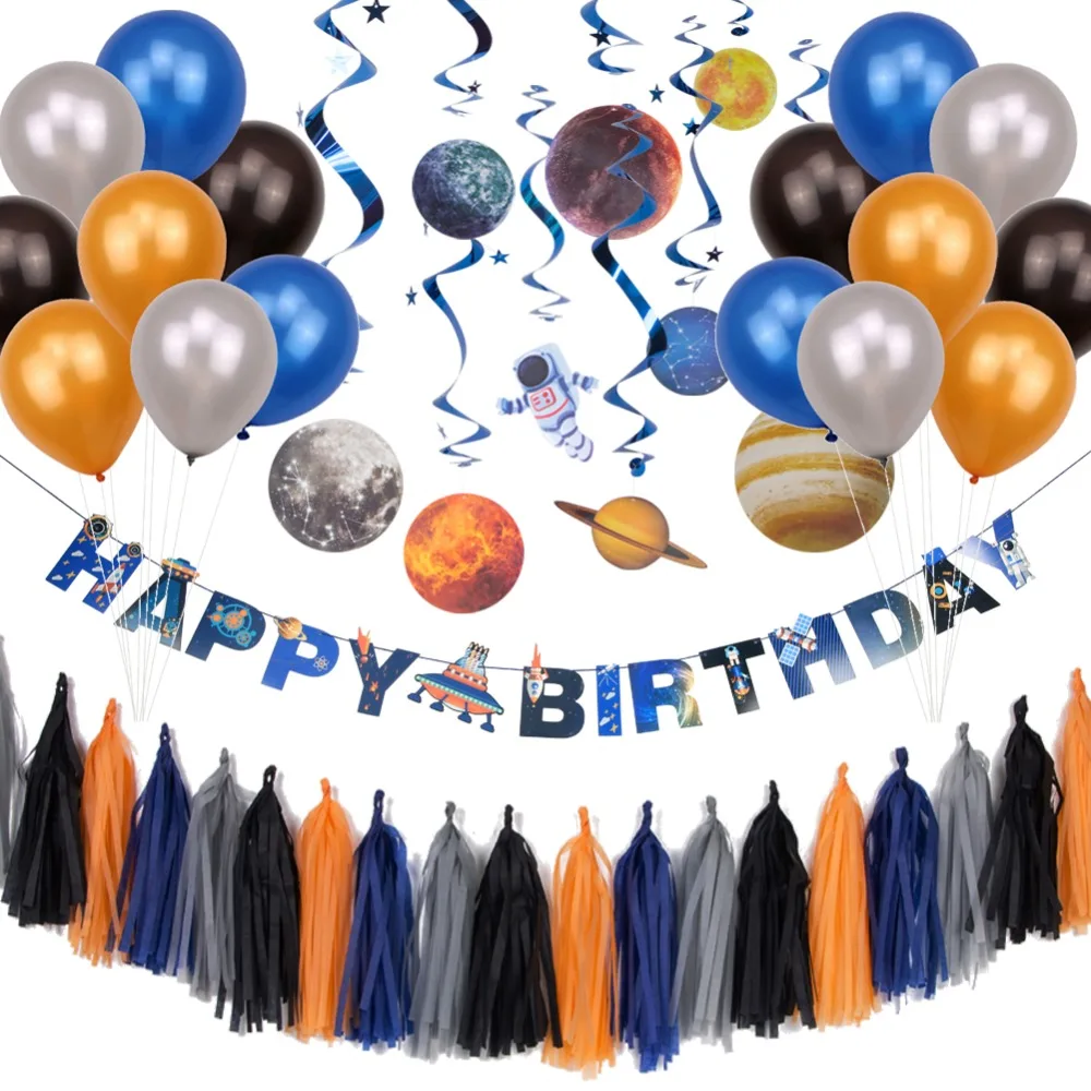Outer Space Party Decorations Solar System Hanging Swirl Decorations ...