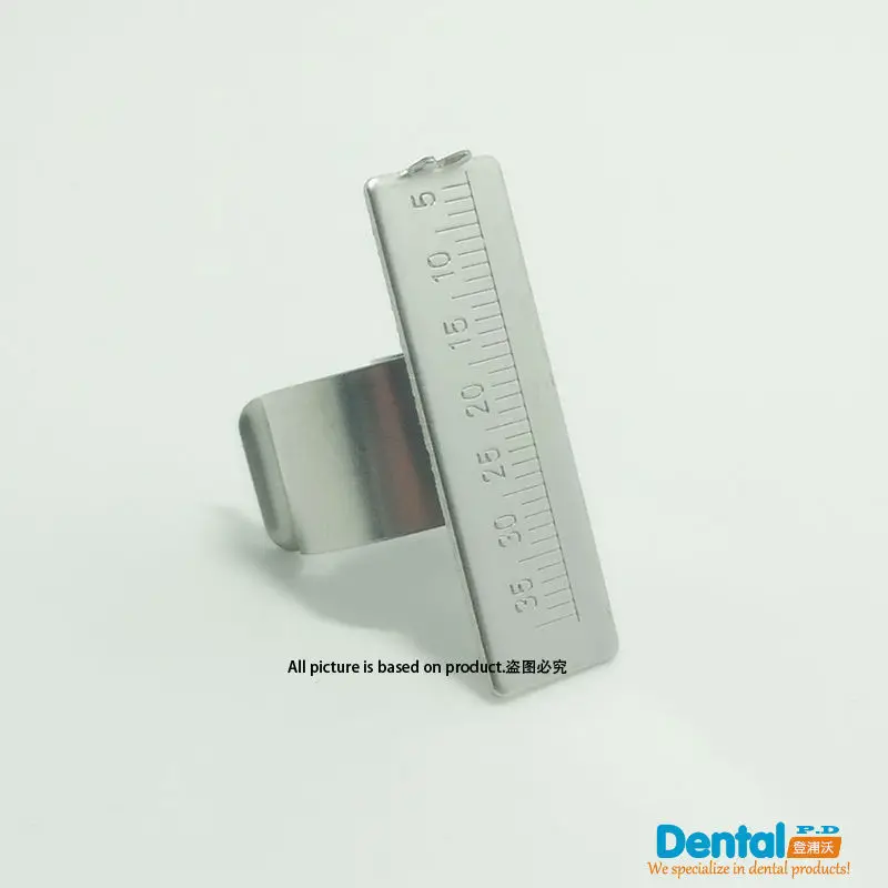 Frete grátis dental endodontic dedo régua 35mm escala para medição endo ...