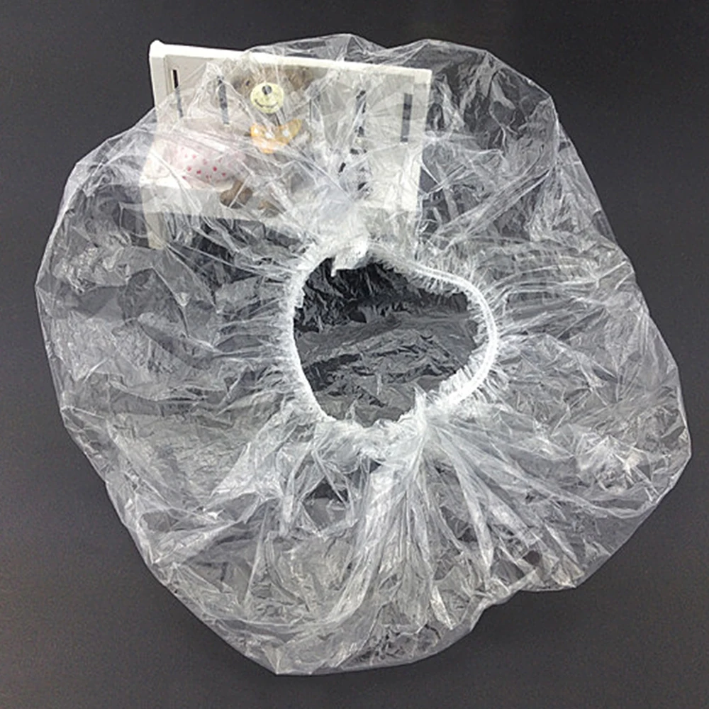 100 Pcs Disposable Waterproof Hotel Hair Bathing Shower Cap Caps Hats
