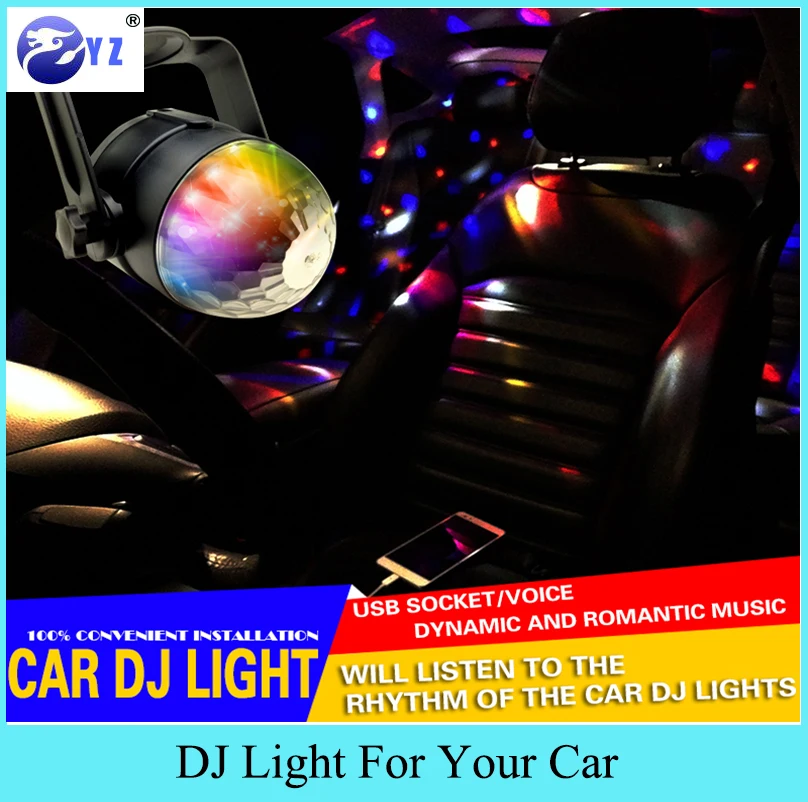 1Pcs RGB Music rhythm activated DJ disco stage effects Bracket line usb ...