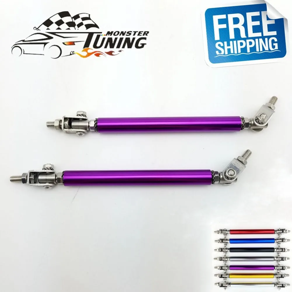 Free Shipping 1pair Universal Adjustable 100mm Front Bumper Lip ...