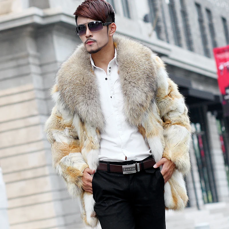 2013 ' men's clothing fur overcoat medium long male fur coat fur male ...