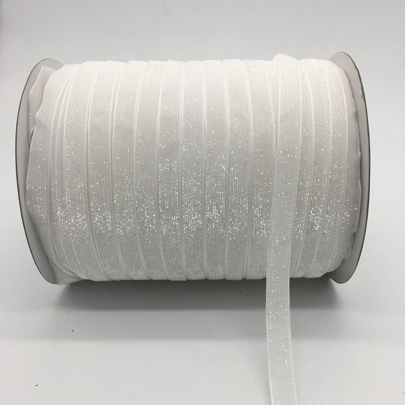 (5yards/lot) 3/8" 10mm Glitter White Ribbon Headband Clips Bow Wedding ...