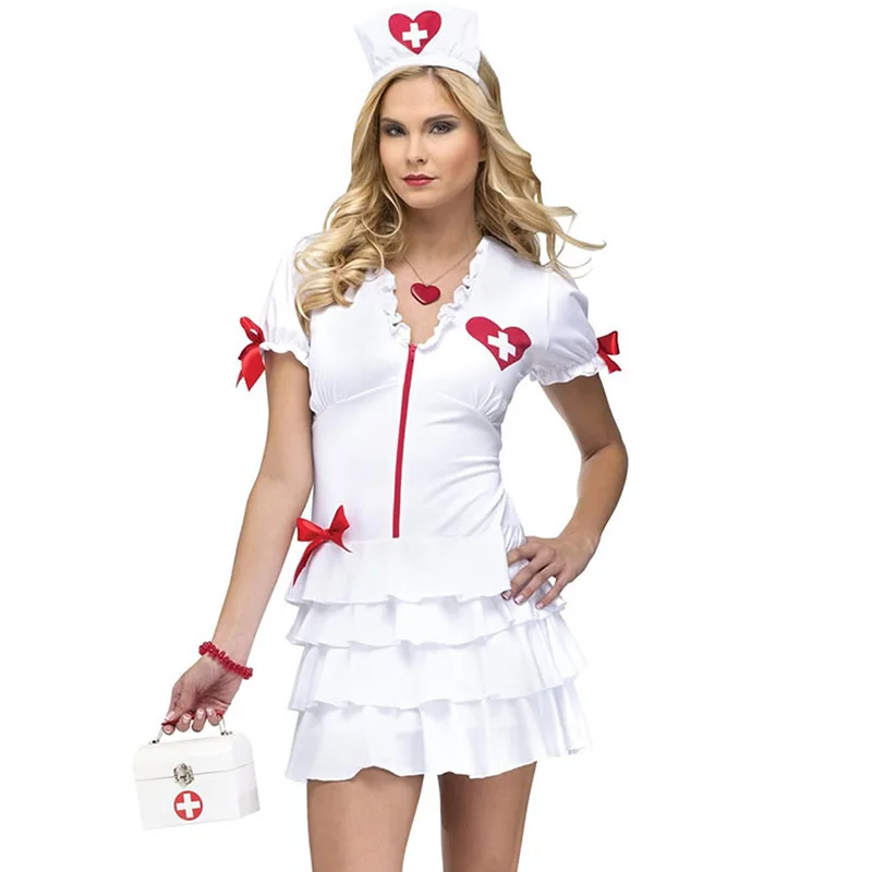 New Arrival 2017 Sexy Nurse Halloween Costume Carnaval Costume Women