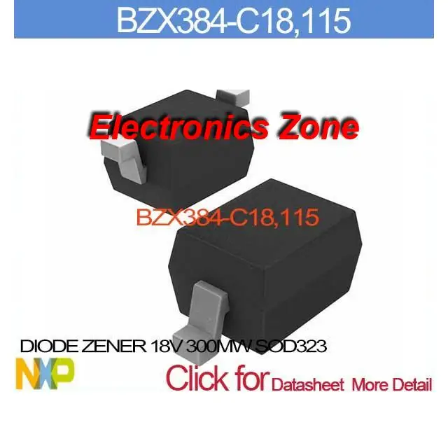 BZX384 C18, 115 다이오드 제너 18 볼트 300 백만와트 SOD323 BZX384 C18, 1 384 C18, BZX384 C1 384 C18, 1 BZX384 ...