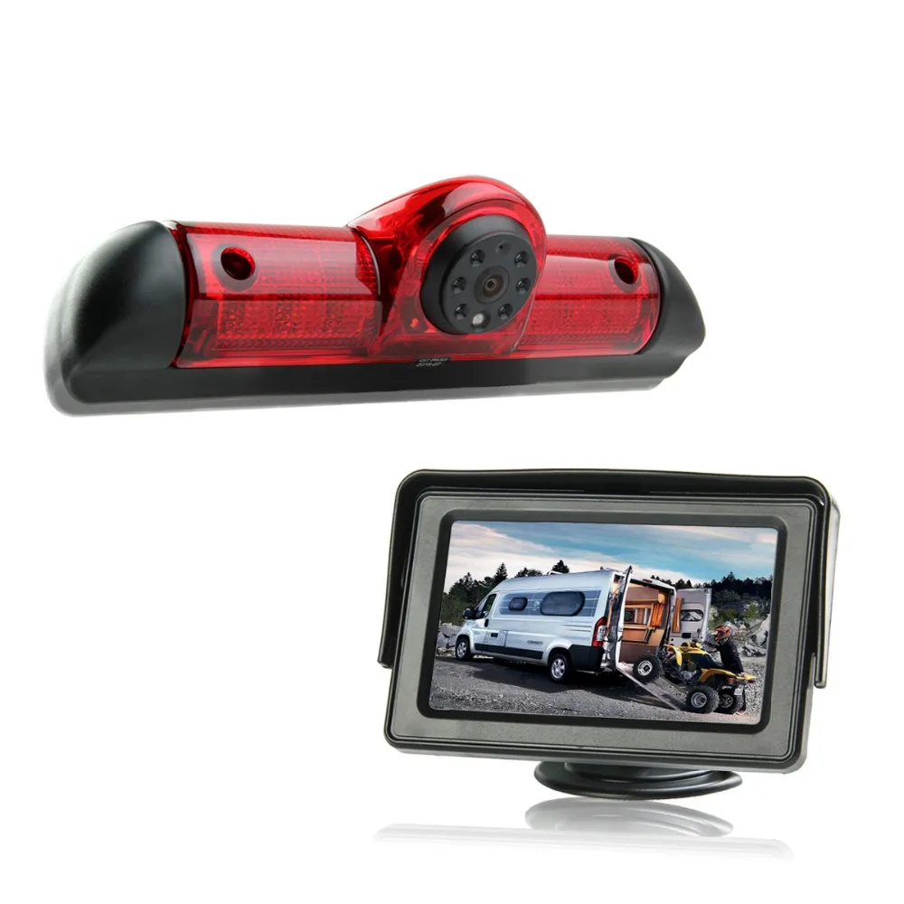 4.3" dashboard monitor + Stop Light Camera rear view system kit for ...