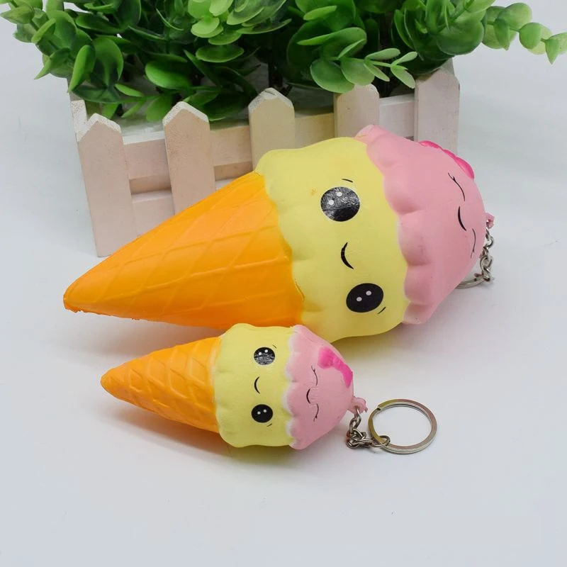 New Squishy Jumbo 10/18CM Cartoon Smiley Face Ice Cream Super Slow ...