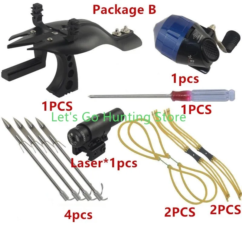 New-Powerful-Catapult-Full-Set-Fishing-Slingshot-Arrow-Laser-Slingshot ...