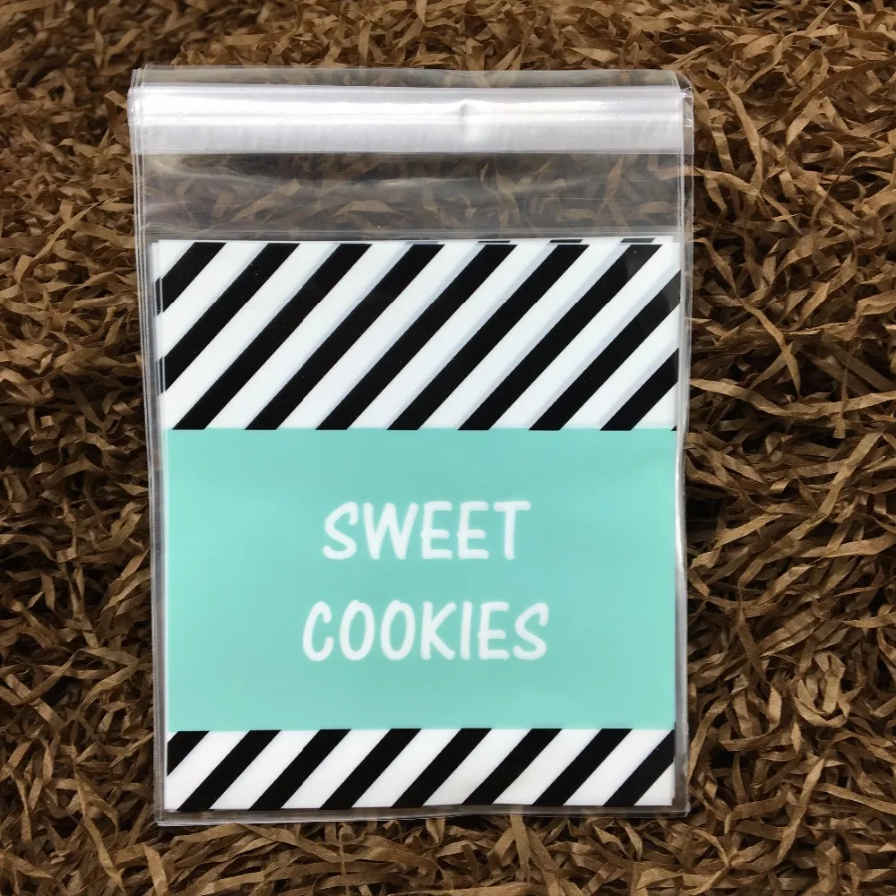 100pcs Mint Sweet Cookie gift packaging opp bag self adhesive bags ...