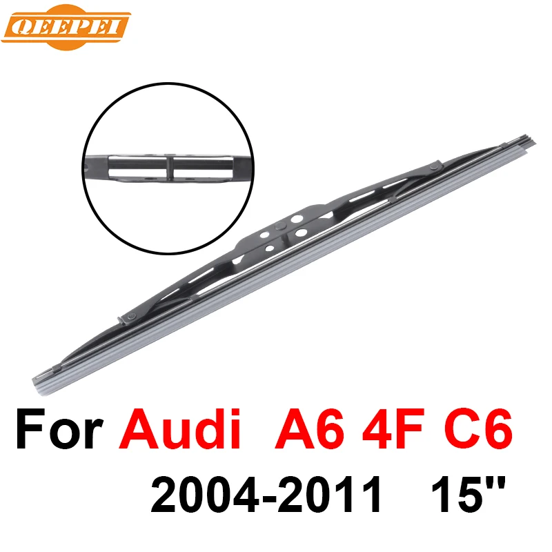 QEEPEI Rear Windscreen Wiper No Arm For Audi A6 4F C6 2004 2011 15'' 5 ...