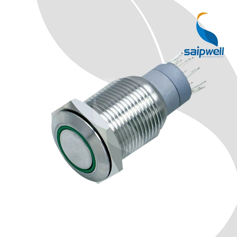 Self locking/Resetable Type Waterproof IP67 Mini Button Switch / Flat ...