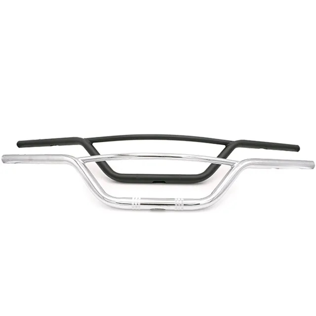Clubman Handlebars (Black/Chrome) - Cafe Racer Garage