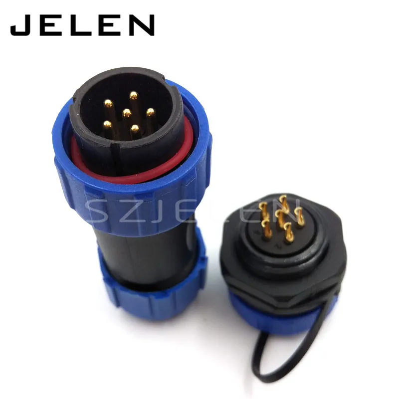 SP21 6pin cable connectors wire connectors, Waterproof connector 6 pin ...