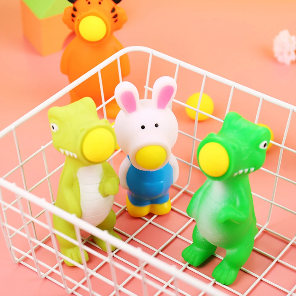 Kids Children Funny Squeeze Toys Creative Dolls Toys Stress Relief Spit ...