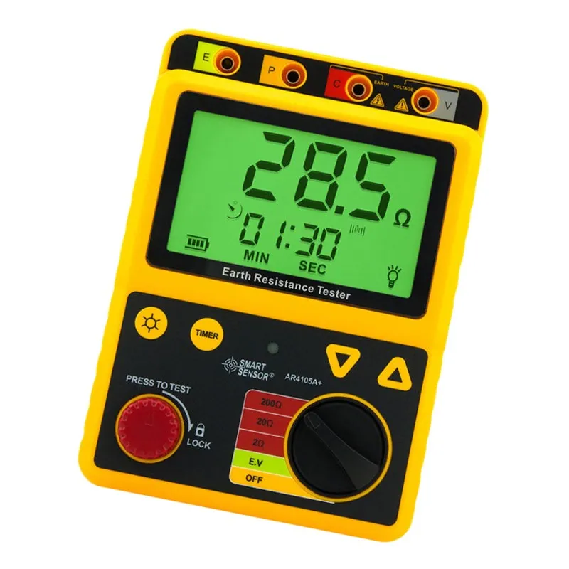 Grounding resistance tester Grounding resistance meter AR4105A ...