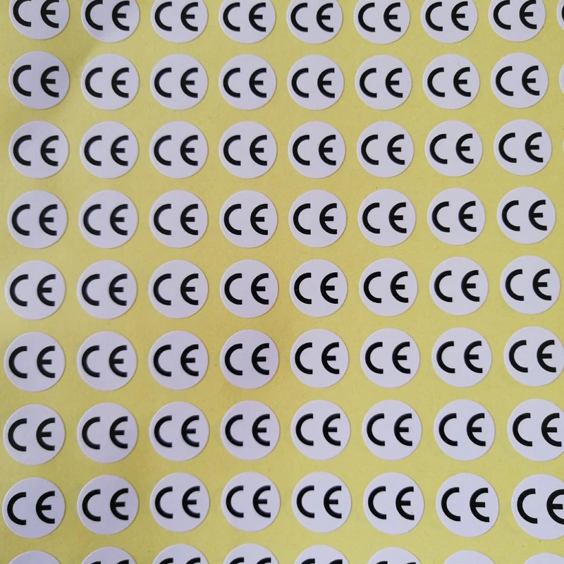 300pcs 15MM DIAMETER CE stickers white with black print|Assorted ...