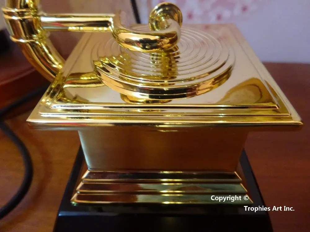 Grammy Award Trophy Metal Gramophone Marble Base by NARAS 1:1 Real Size ...