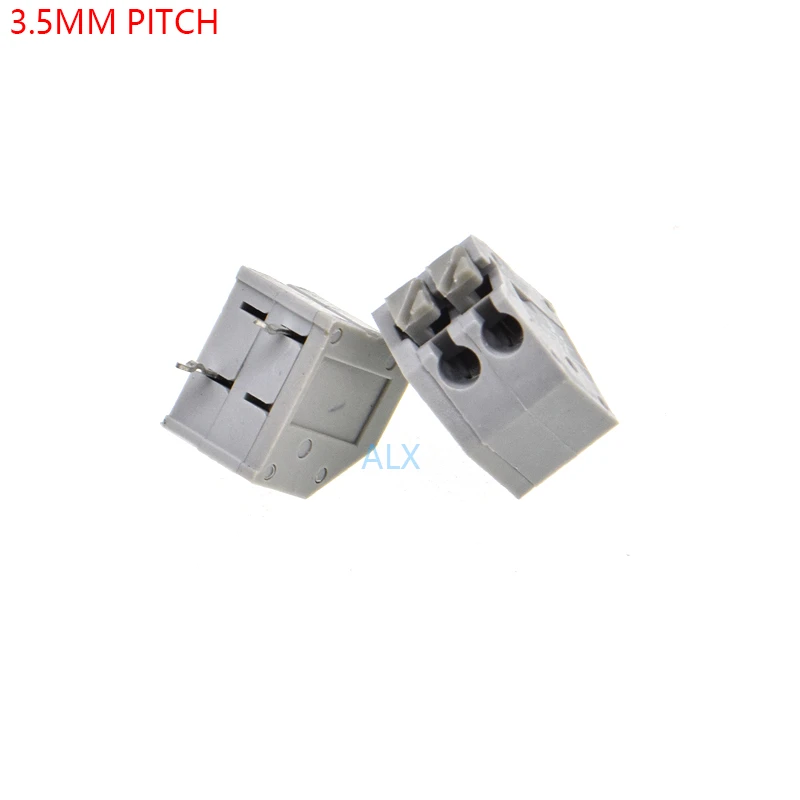 5/10pcs Kf250 2/3/4/5/6/7/8/9 Pin Spring Terminal Block Connector 3.5mm ...