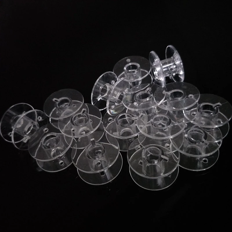 15Pc SA156 Transparent Plastic Empty Bobbins Sewing Bobbins Spool For ...