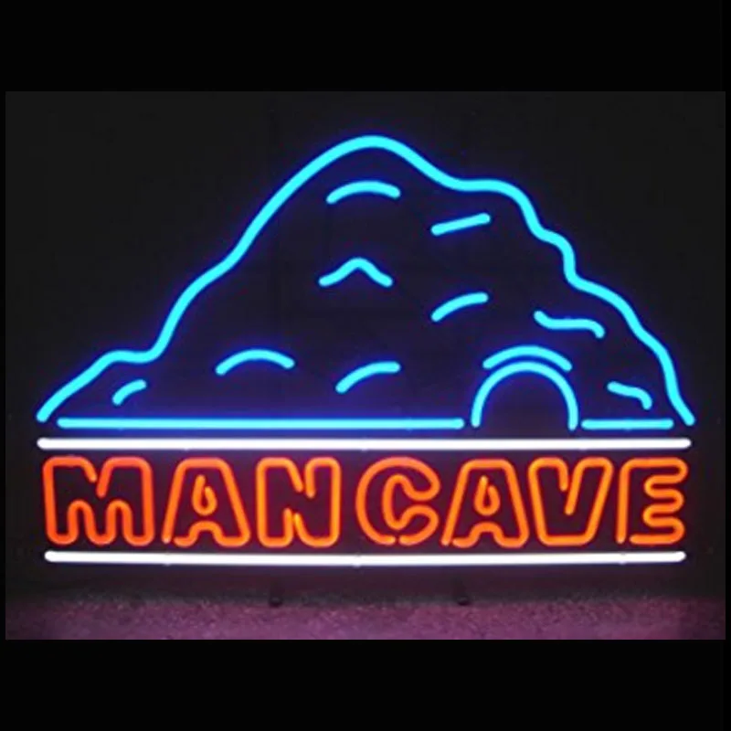 Man Cave Neon Sign Lamp Fairy lights real Block Neon sign Lamp Neon ...