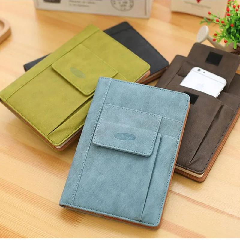 2017 Creative Hardcover Color PU Diary Notebook with Pencil Bag ...