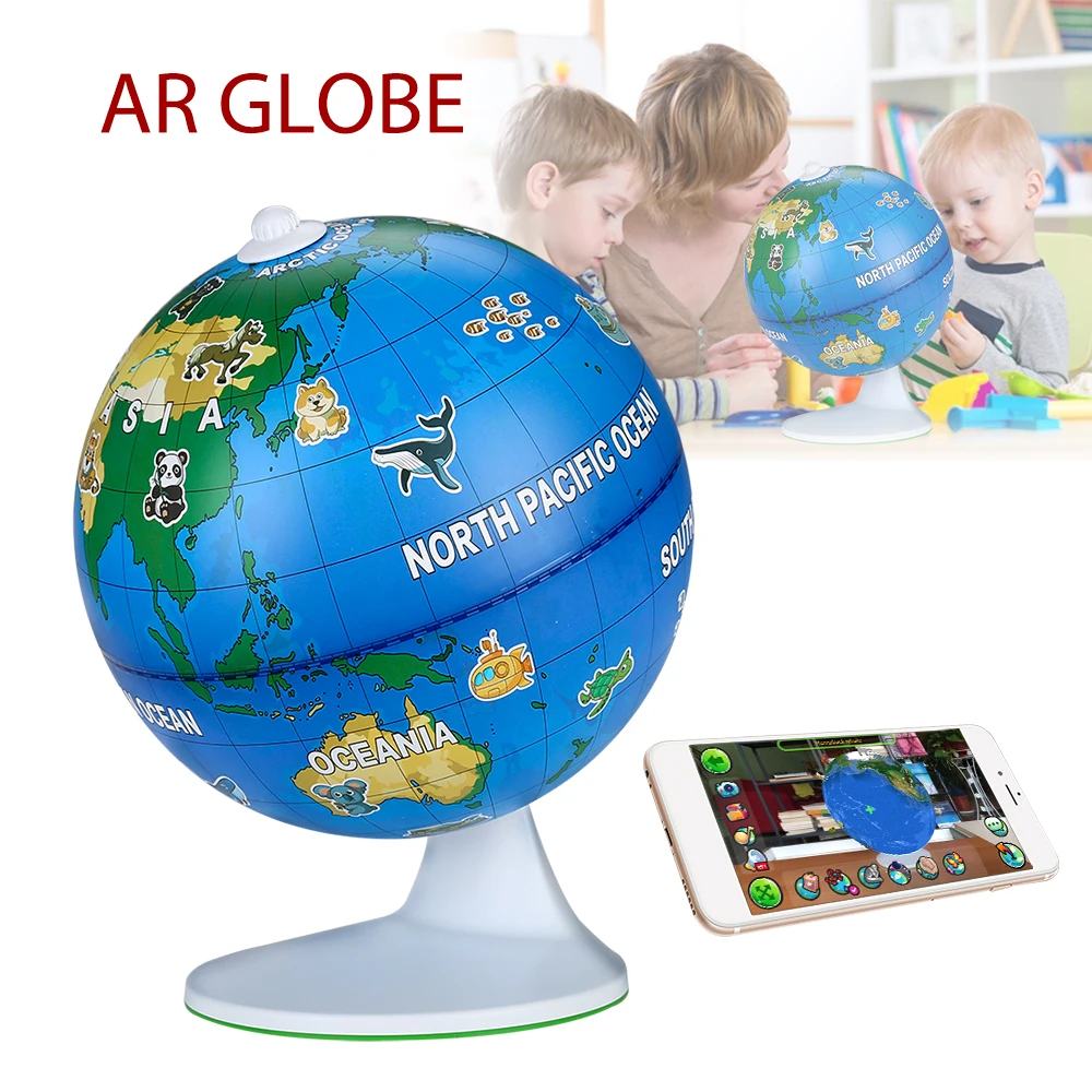 Tomlov Smart 3d Ar Globe Adventure Educational World Geography For Kids ...