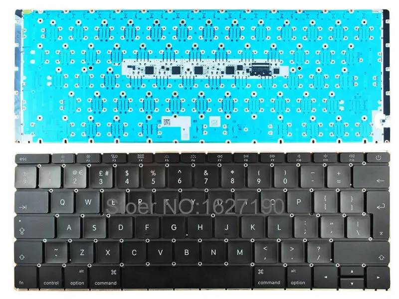 UK Laptop Keyboard for Apple MacBook Core M 2015 12" A1534 BLACK With ...