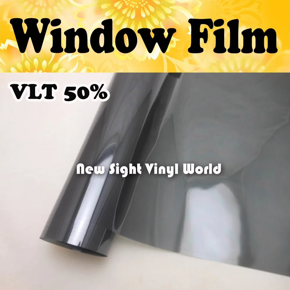 VLT 50% Window Film Car Window Tint Car Window Vinyl Size:1.52*30m/Roll ...