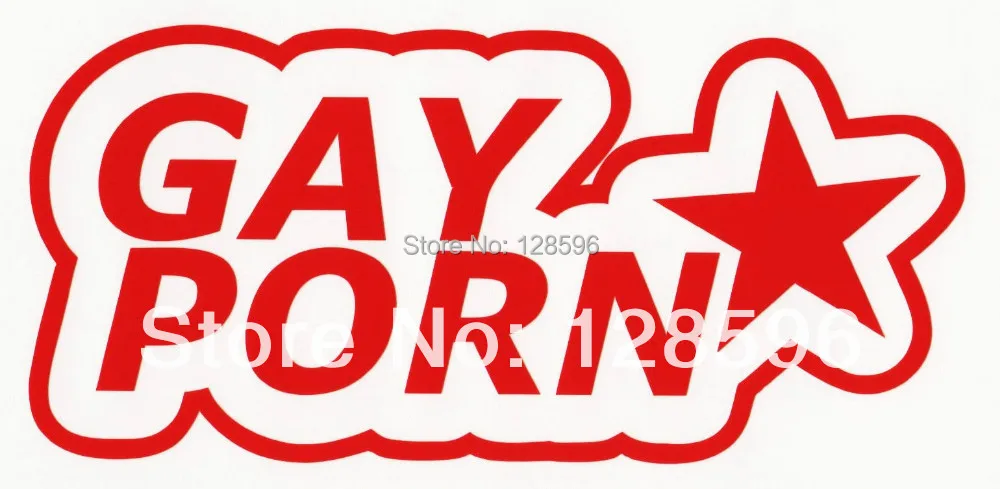 Gay Porn Star Prank Joke Funny Gag T Vinyl Decal Car Window Bumper