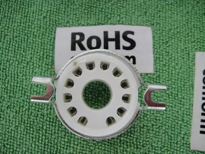 Ceramic Tube Socket Base 12-pin Pcb For 50ca10 6ca10 6hf5 6c10 6jb5 ...