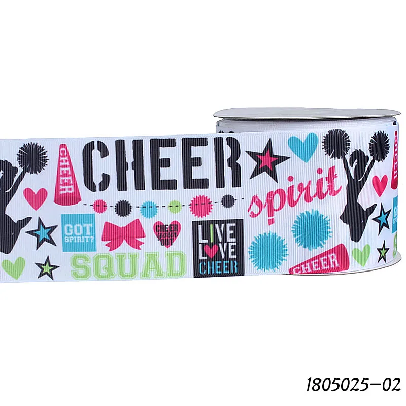 (50 yards/lot) New arrival dancing girl printed cheer ribbon for ...