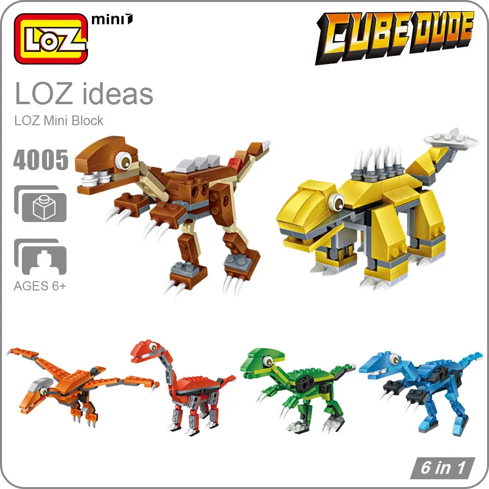 LOZ Mini Blocks Dinosaur Egg Toy Jurassic Dinosaur Action Figure Animal ...