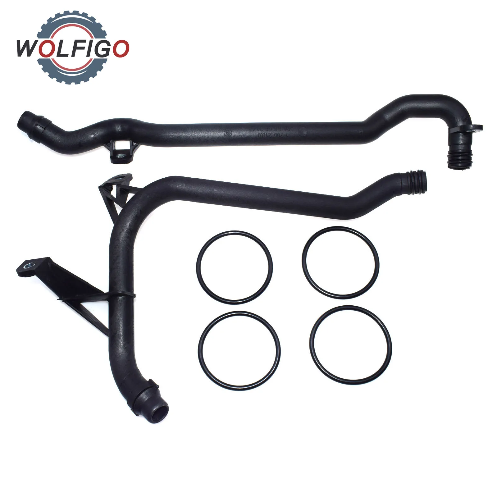 WOLFIGO 엔진 히터 입구 냉각수 파이프 2 개, BMW E39 E46 E53 320i 323i 530i 528i Z4 Z3 ...
