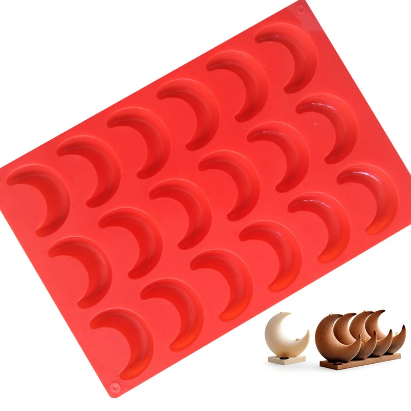 YOMDID Creative Crescent Moon Shape Silicone Cake Mold Practical ...