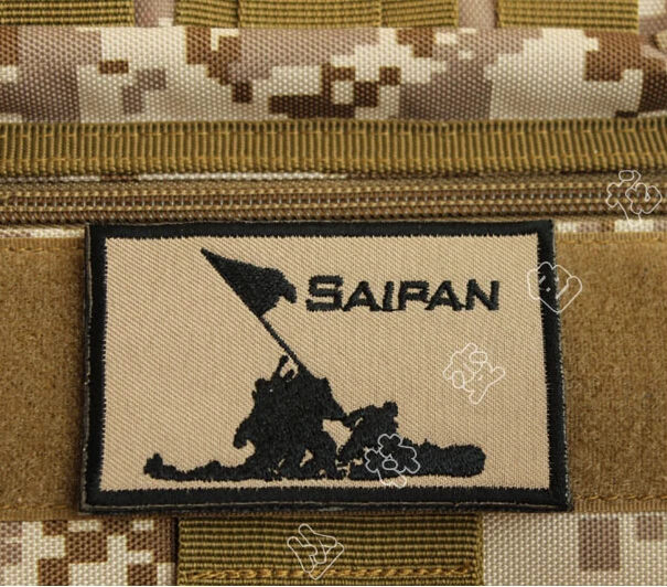 2pcs Landing Saipan Patch Embroidered Hook And Loop Tactical Patch ...