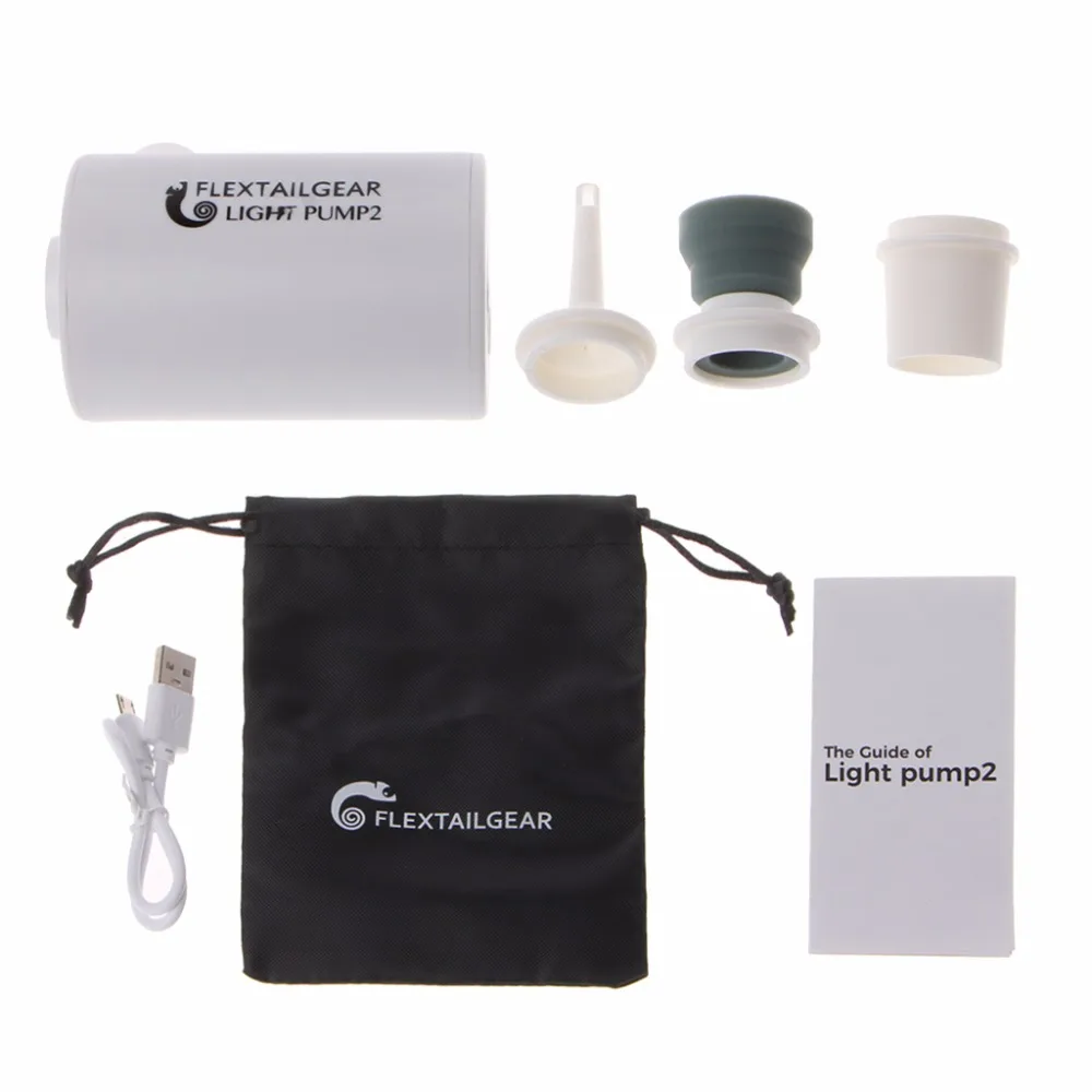 Waterproof Mini Light Air Pump USB Charge for Inflatables Quick Inflate ...