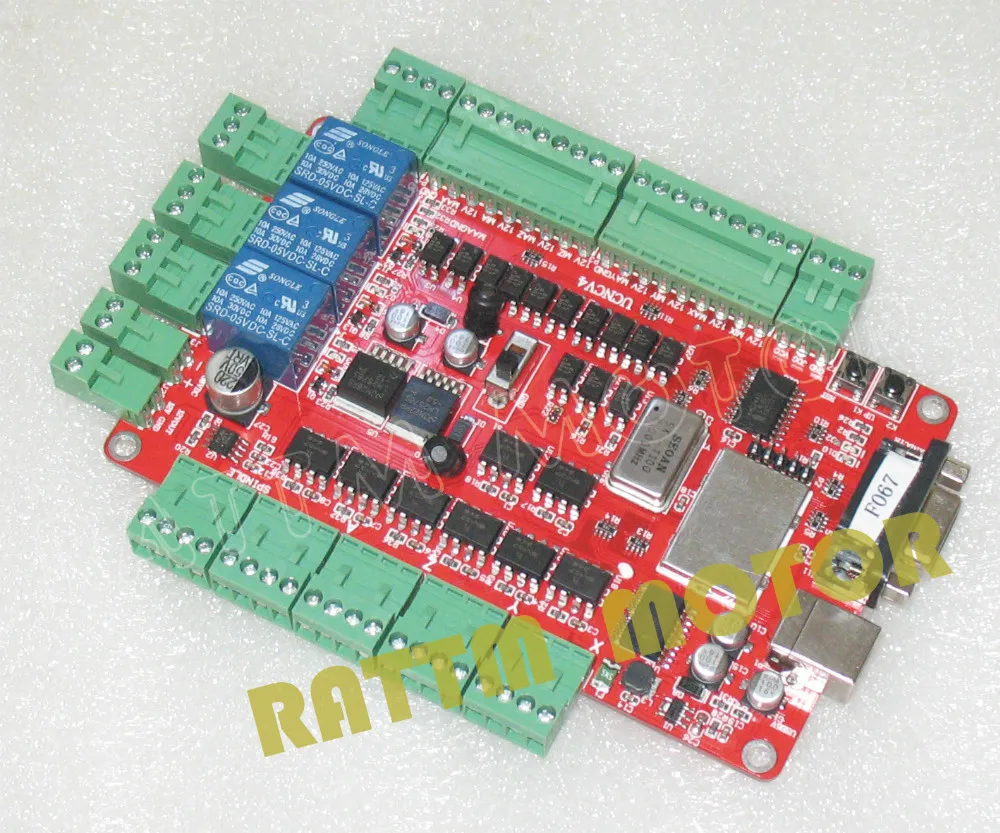 4 Axis Usbcnc Breakout Board Interface Board Without Hand Controller Cnc Controller In Motor